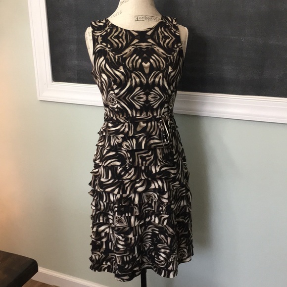 Taylor | Dresses | Taylor Dresses Tiered Printed Bow Dress 2 | Poshmark